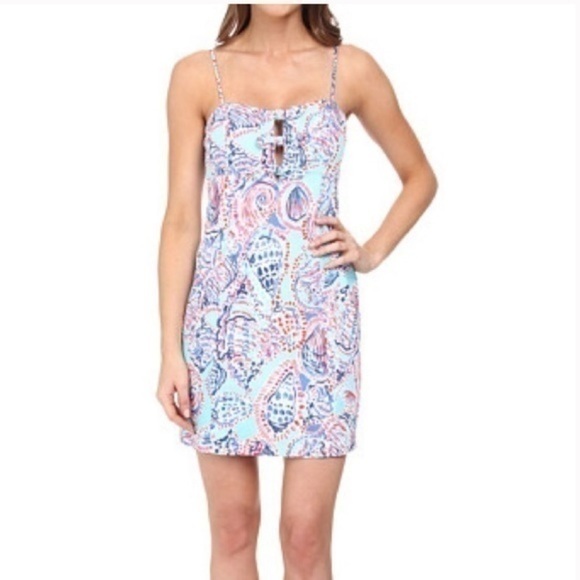 Lilly Pulitzer | Dresses | Lilly Pulitzer Blue Petra 97565 Short Casual ...